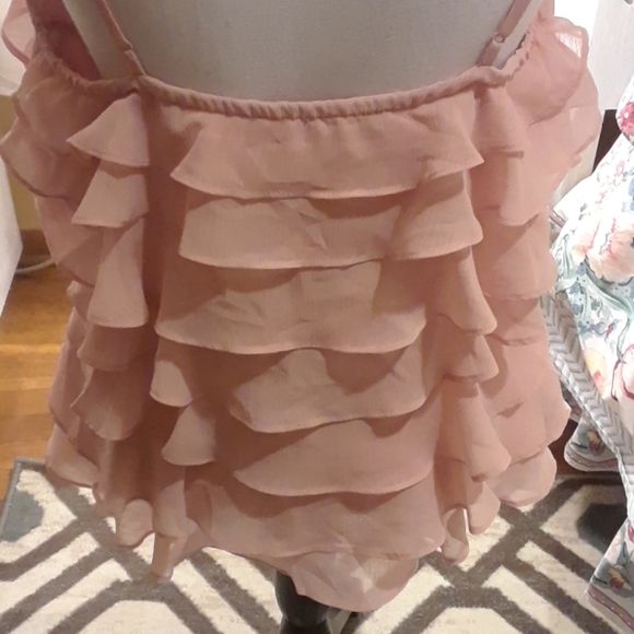 Candie's | Tops | Ruffled Spaghetti Straps Top | Poshmark